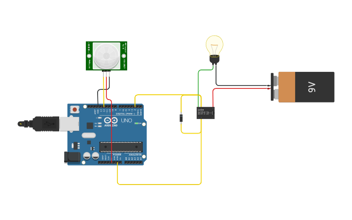 Circuit design Smart Light Switch - Tinkercad
