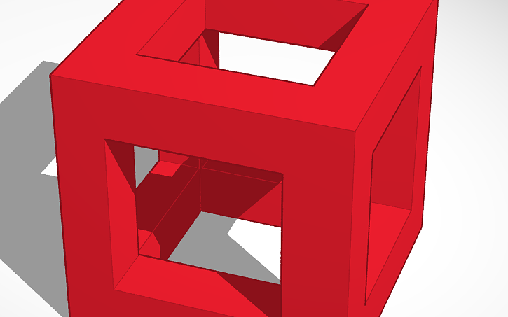 3D design Hollow square pattern - Tinkercad