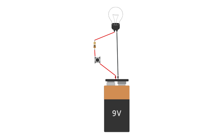 Circuit design Light Bulb Battery With Switch Circuit - Tinkercad