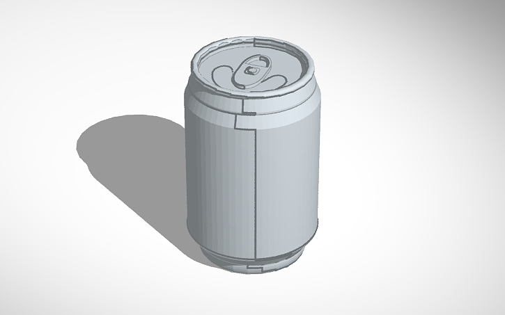 3D design Drink can (free to use) - Tinkercad