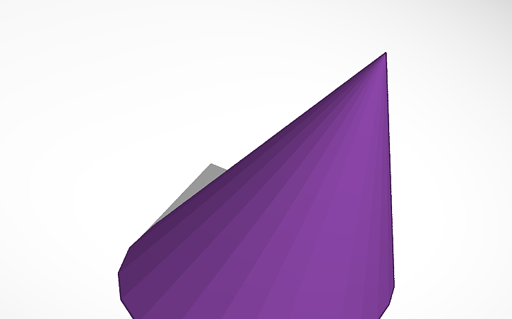 3D design Oblique Cone - Tinkercad