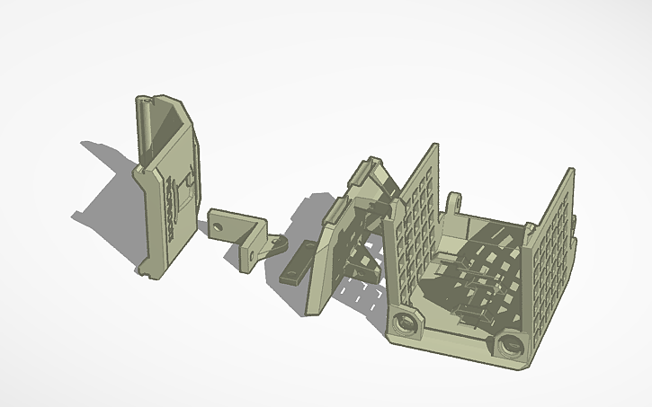 3D design professor boots excavator - Tinkercad