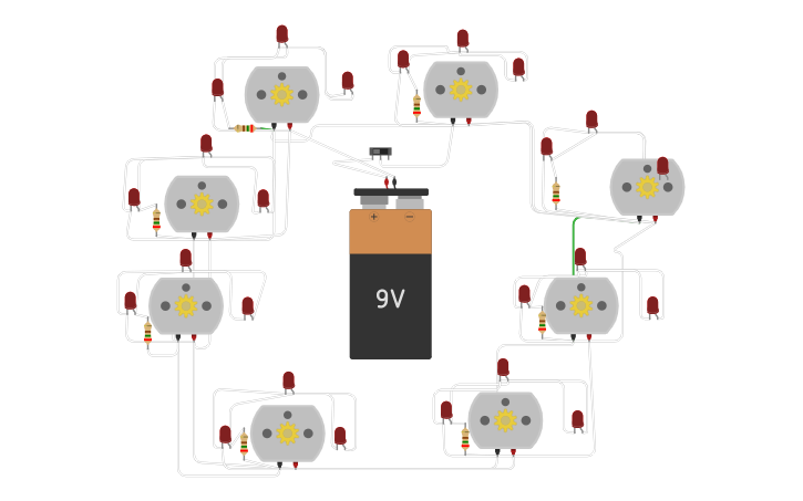 Circuit design circuit wheel - Tinkercad