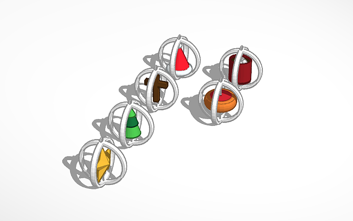 3D design Christmas Ornaments - Tinkercad