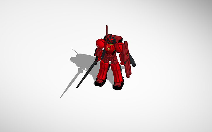 3D design Adreation Zaku: Ace - Tinkercad