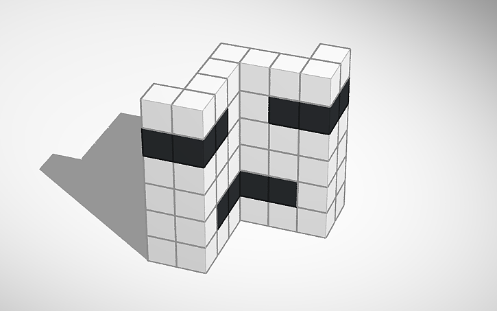 3D design happy-sad illusion - Tinkercad
