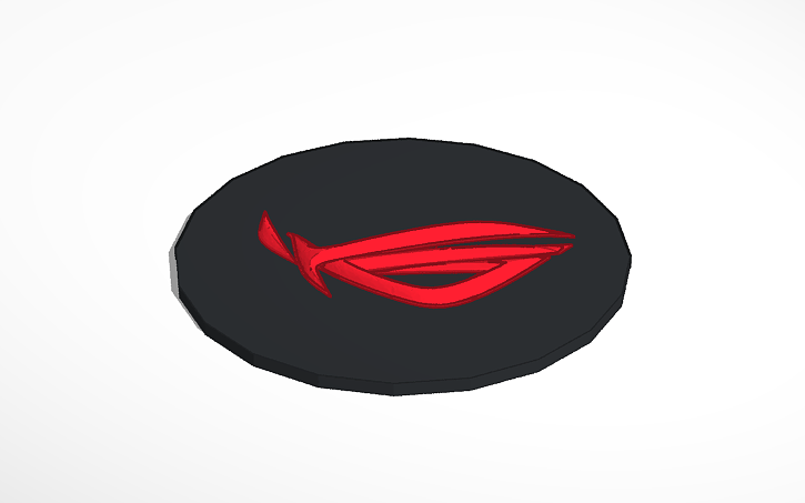 3D design Rog coaster - Tinkercad