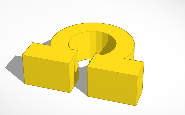 3D design omega - Tinkercad