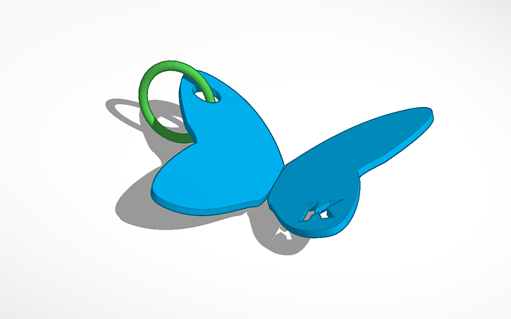 3D design Butterfly - Tinkercad