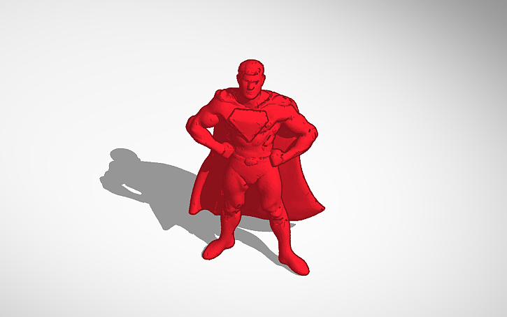 3D design superman - Tinkercad