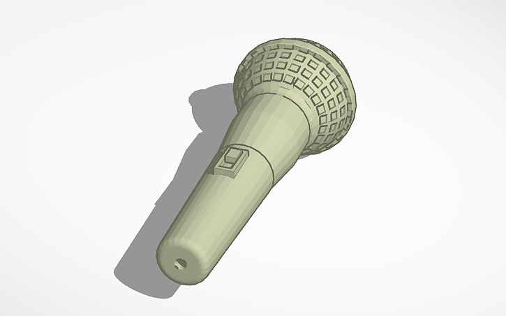 3D design microphone - Tinkercad