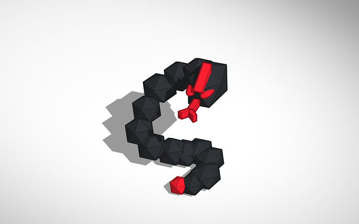 3D design evil snake - Tinkercad