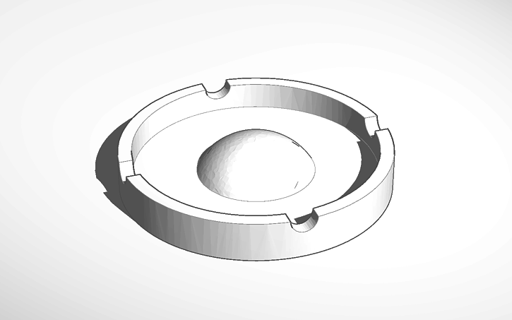 3D design ashtray - Tinkercad