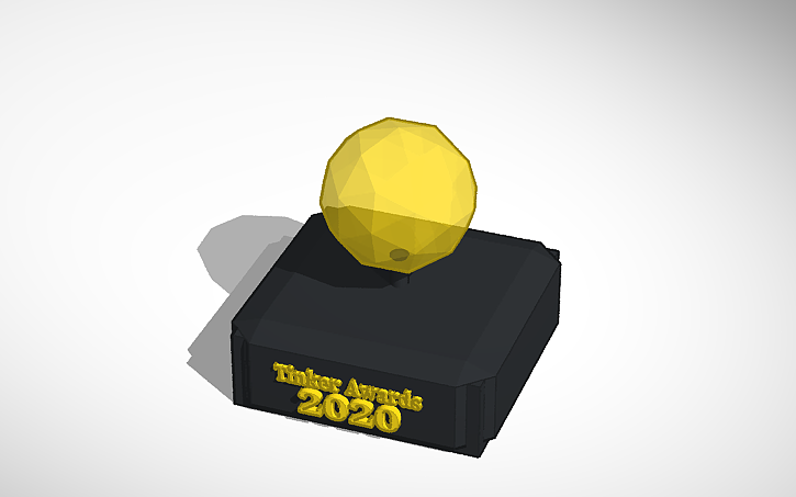 3D design Trophy Award - Tinkercad