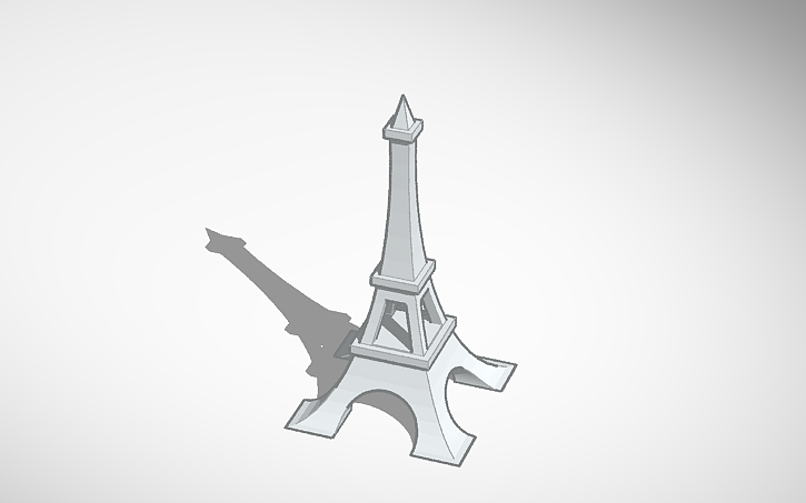 3D design Eiffer Tower - Tinkercad