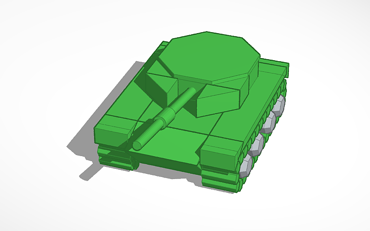 3D design tank - Tinkercad