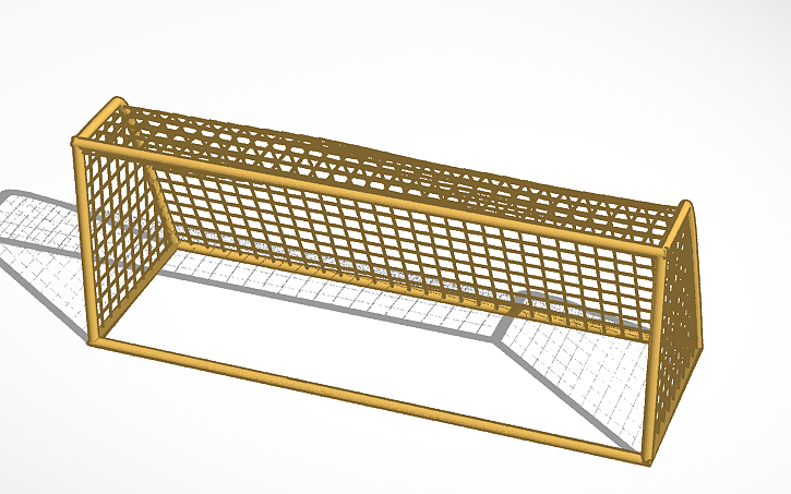 3D design Soccer Net - Tinkercad