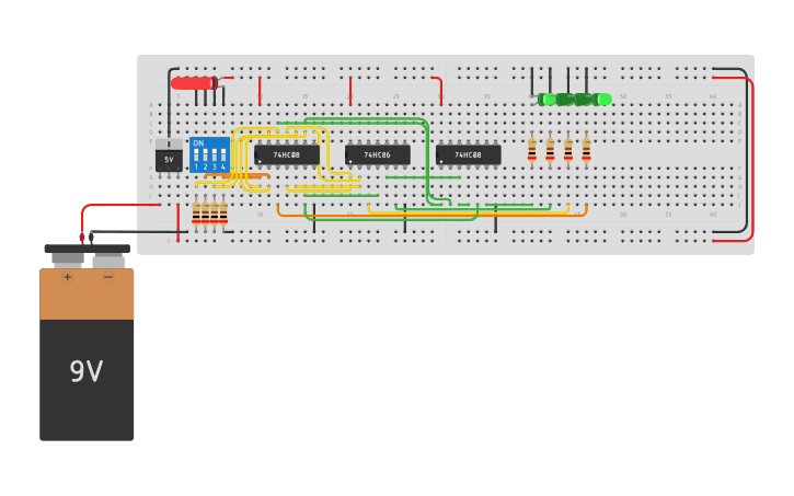 Circuit Design 2 Bit Multiplier Tinkercad