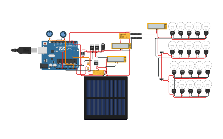 Circuit design PWM solar charge controller MK1.5 - Tinkercad