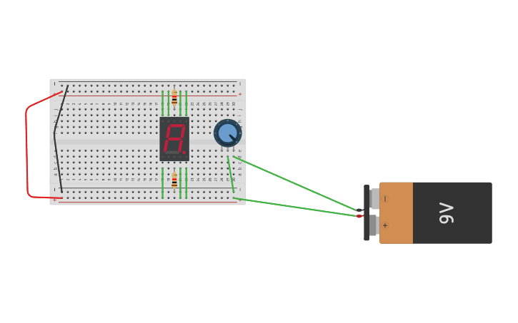 Circuit Design Led 7 Segment Display Tinkercad