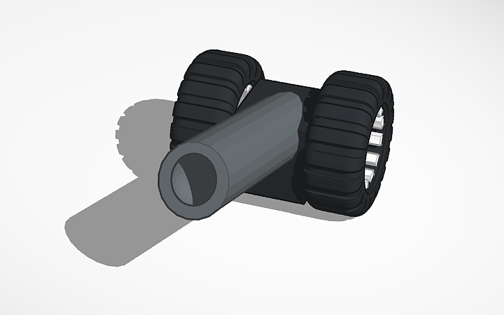 3D design cannon - Tinkercad