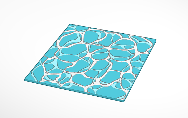 3D design Water Texture - Tinkercad