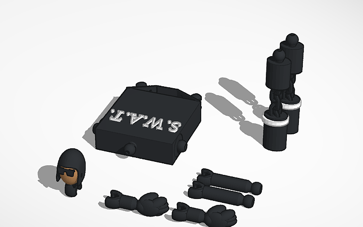 3D design Action figure - Tinkercad