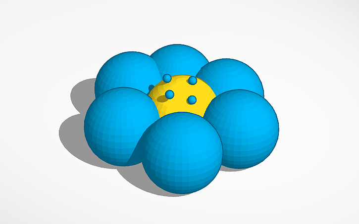 3D design bunga mifeli - Tinkercad