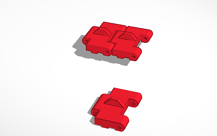 3D design Tank track I pattern Works with Cobi track wheels - Tinkercad