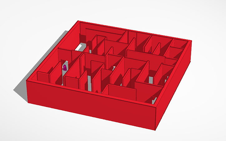 3D design maze game - Tinkercad