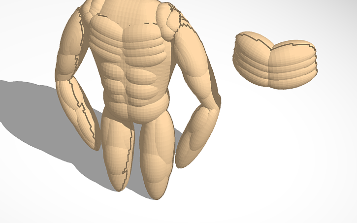 3D design sphere only body - Tinkercad