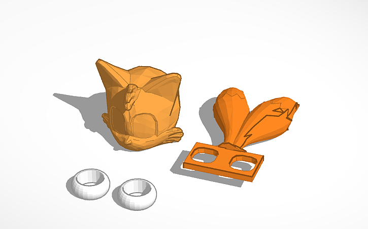 3D design Lego Tails Dimensions 2016 - Tinkercad