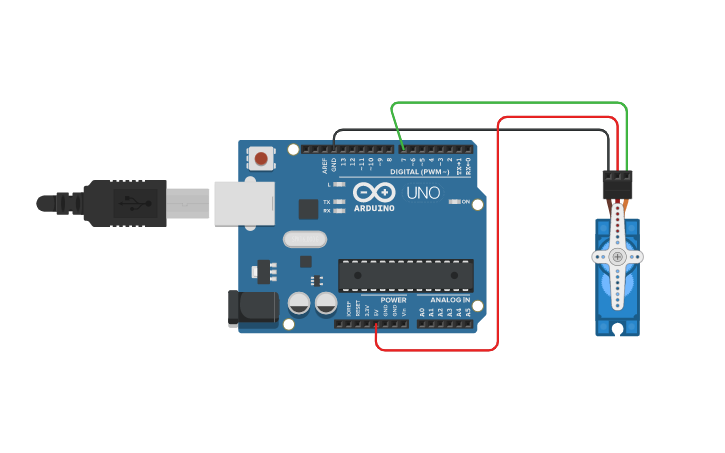 Circuit design How to Connect Arduino to Micro Servo Motor - Tinkercad