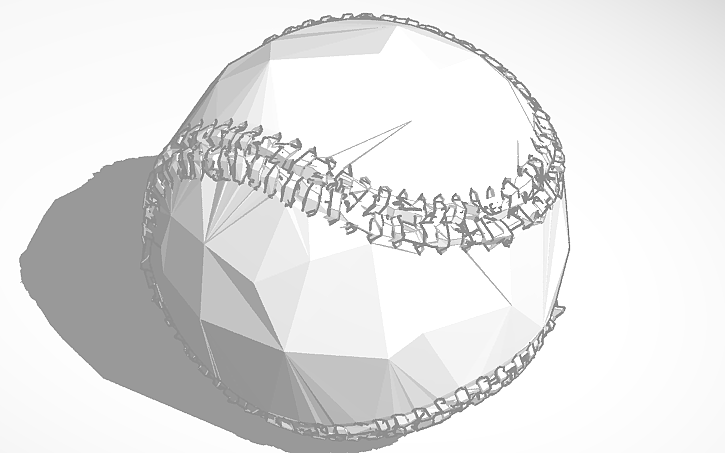 3D design Baseball - Tinkercad