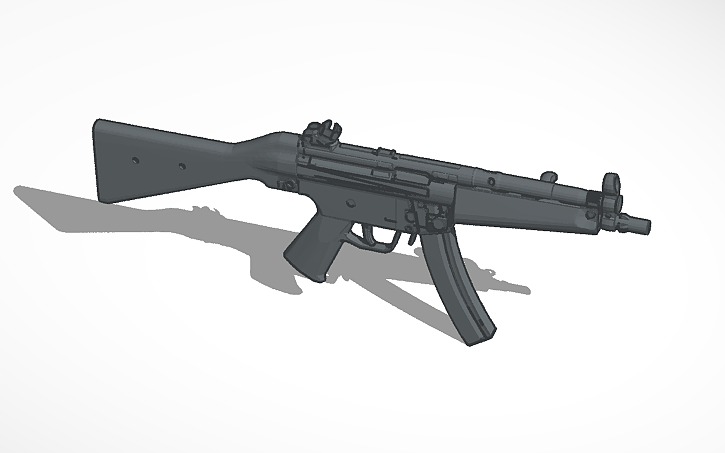 3D design Rust mp5 - Tinkercad