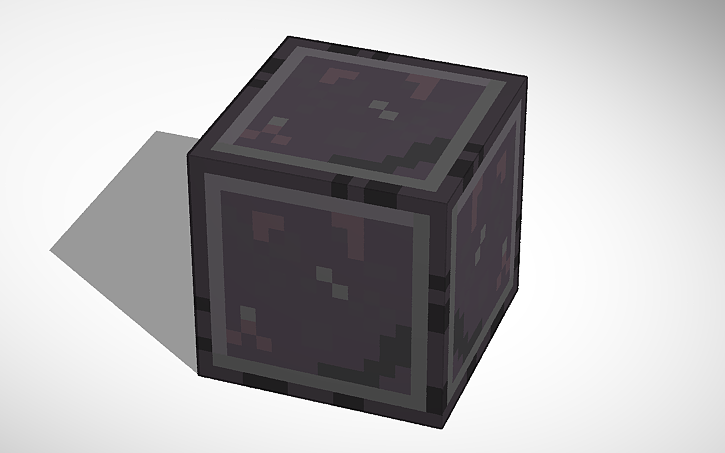 3D design Netherite Block - Tinkercad