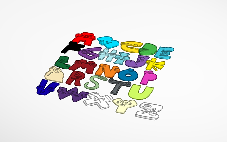 3D design Fixed of alphabet lore - Tinkercad