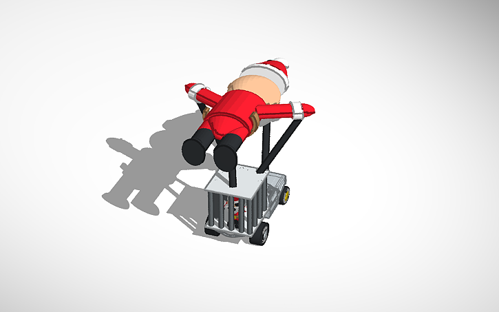 3D design santa float - Tinkercad