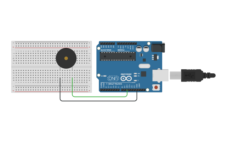 Circuit design Arduino & speaker - Tinkercad