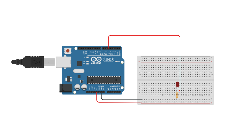 Circuit design error 1 - Tinkercad