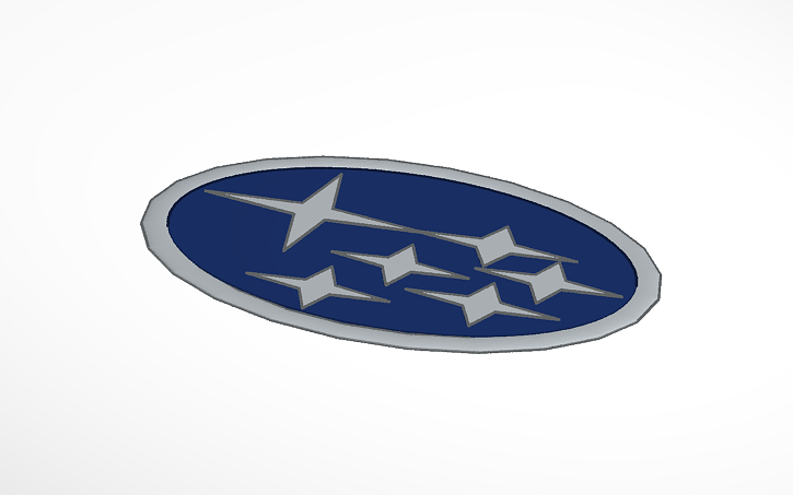 3D design Subaru Logo - Tinkercad