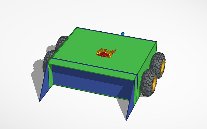 3D design robo soccer bot - Tinkercad