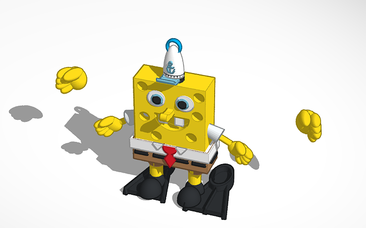 3D design Spongebob: By Jacob Deysher - Tinkercad