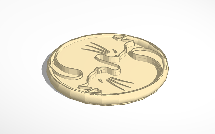 3D design cat - Tinkercad