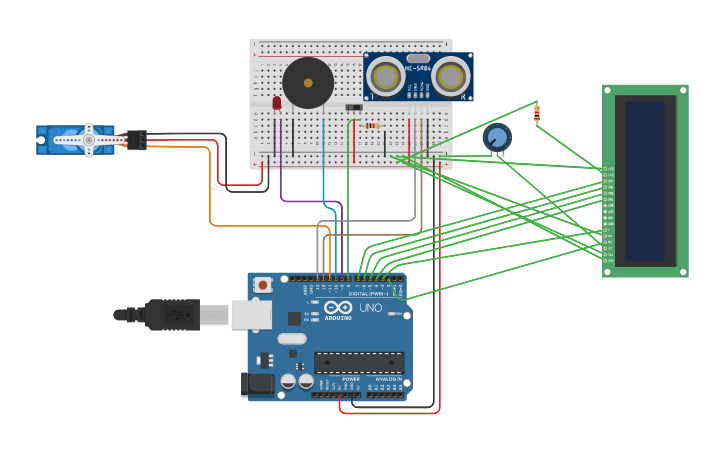 Circuit design Car - Tinkercad