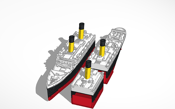 3D design Submersible Titanic model - Tinkercad