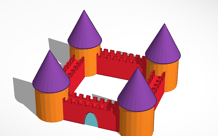 3D design castle - Tinkercad