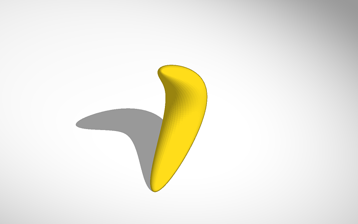 3D design BANANA - Tinkercad