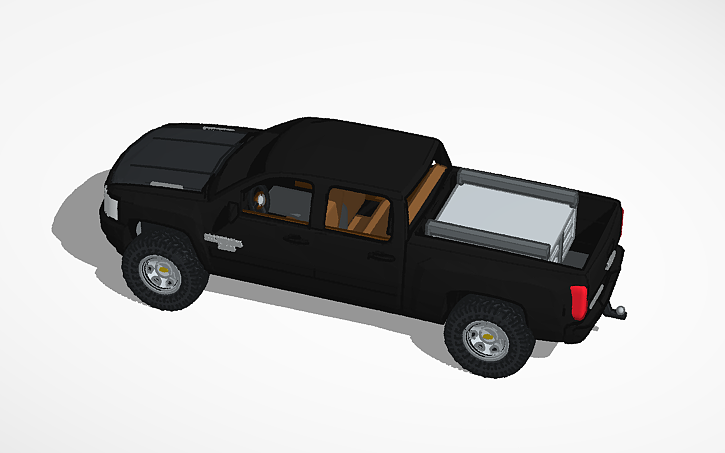 3D design Chevy Bubba Truck With Dog Kennel - Tinkercad