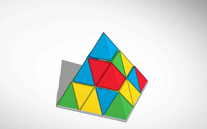 3D design Remix of the Pyraminx - Tinkercad